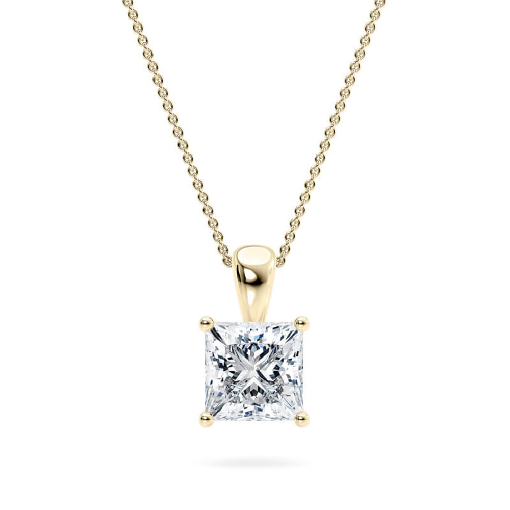 Princess Cut Pendant - Lab Grown Diamond Shop